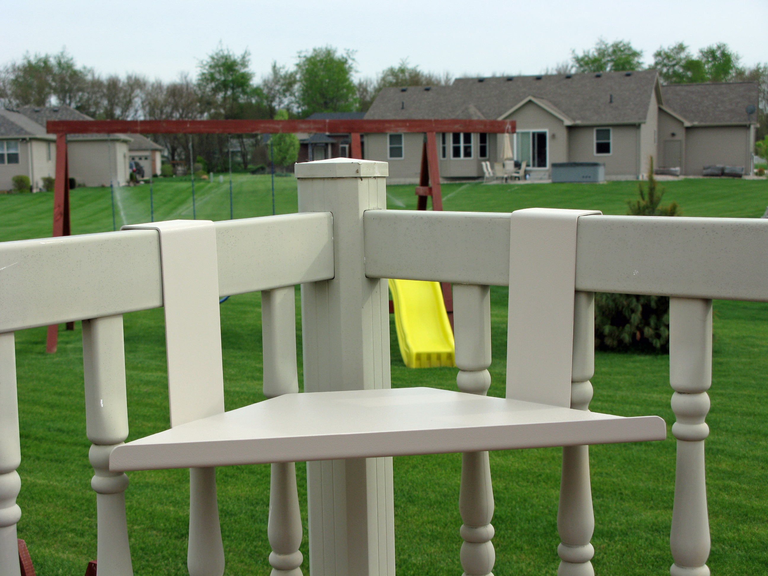 Corner Fence Shelves