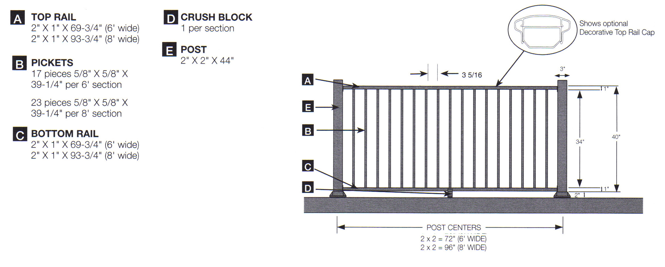 Durham Aluminum Railing System by Bufftech